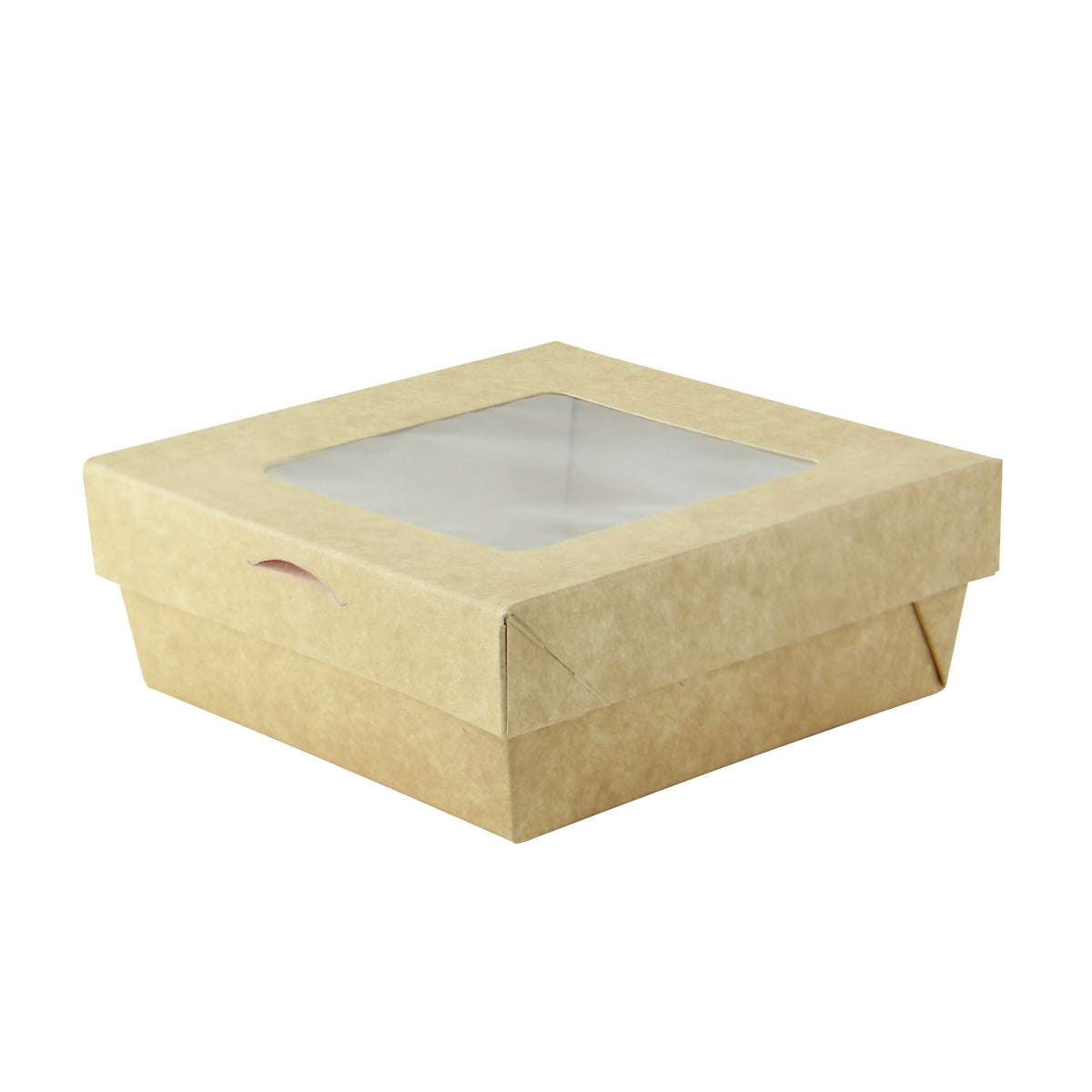 Bakeable Kraft Kray Box with PET Lid 12oz- 4.5in x 4.5in – Klover Sales