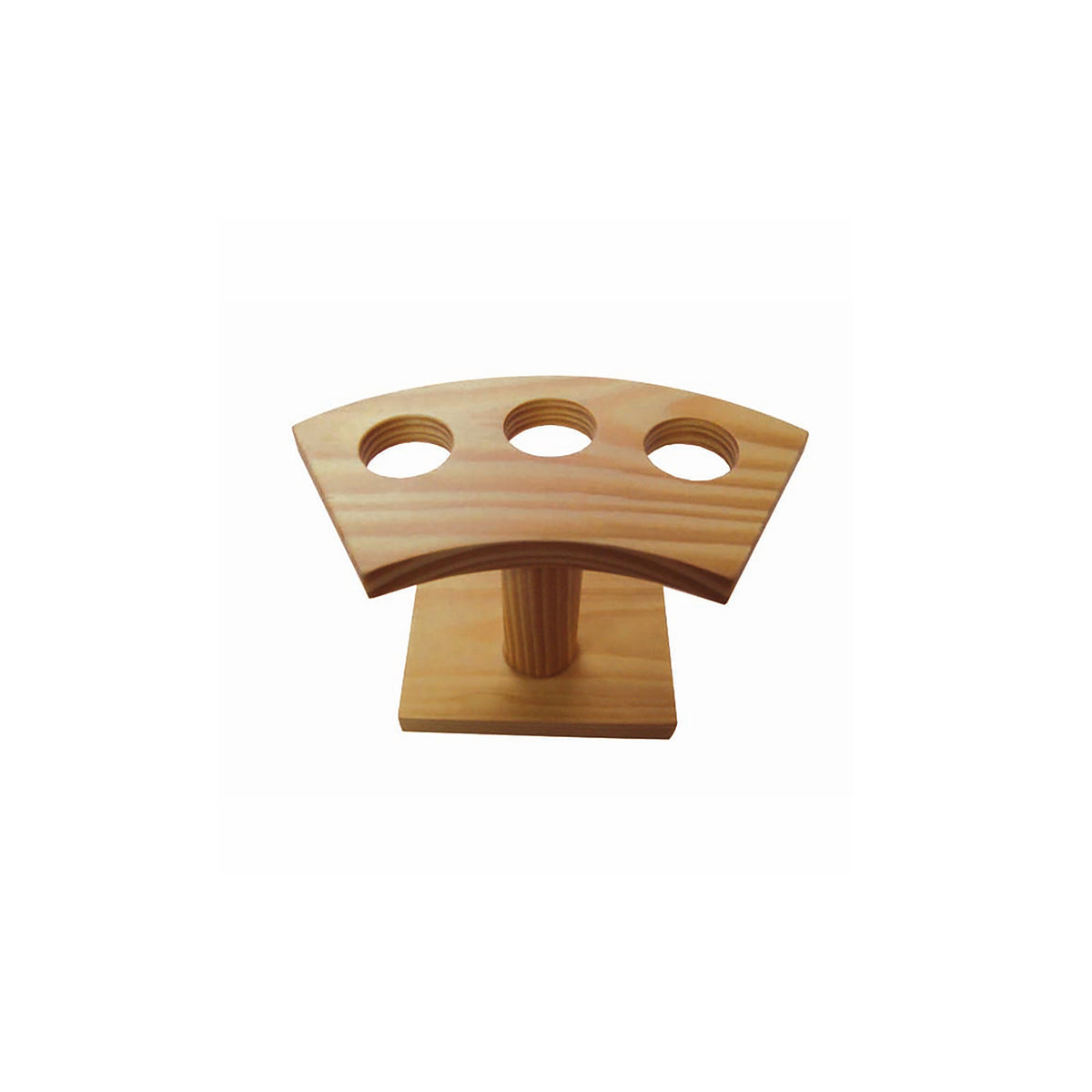 3 Holes Bamboo Cone and Temaki Display - D:0.8in 6.25 x 3 x 3.5in ...