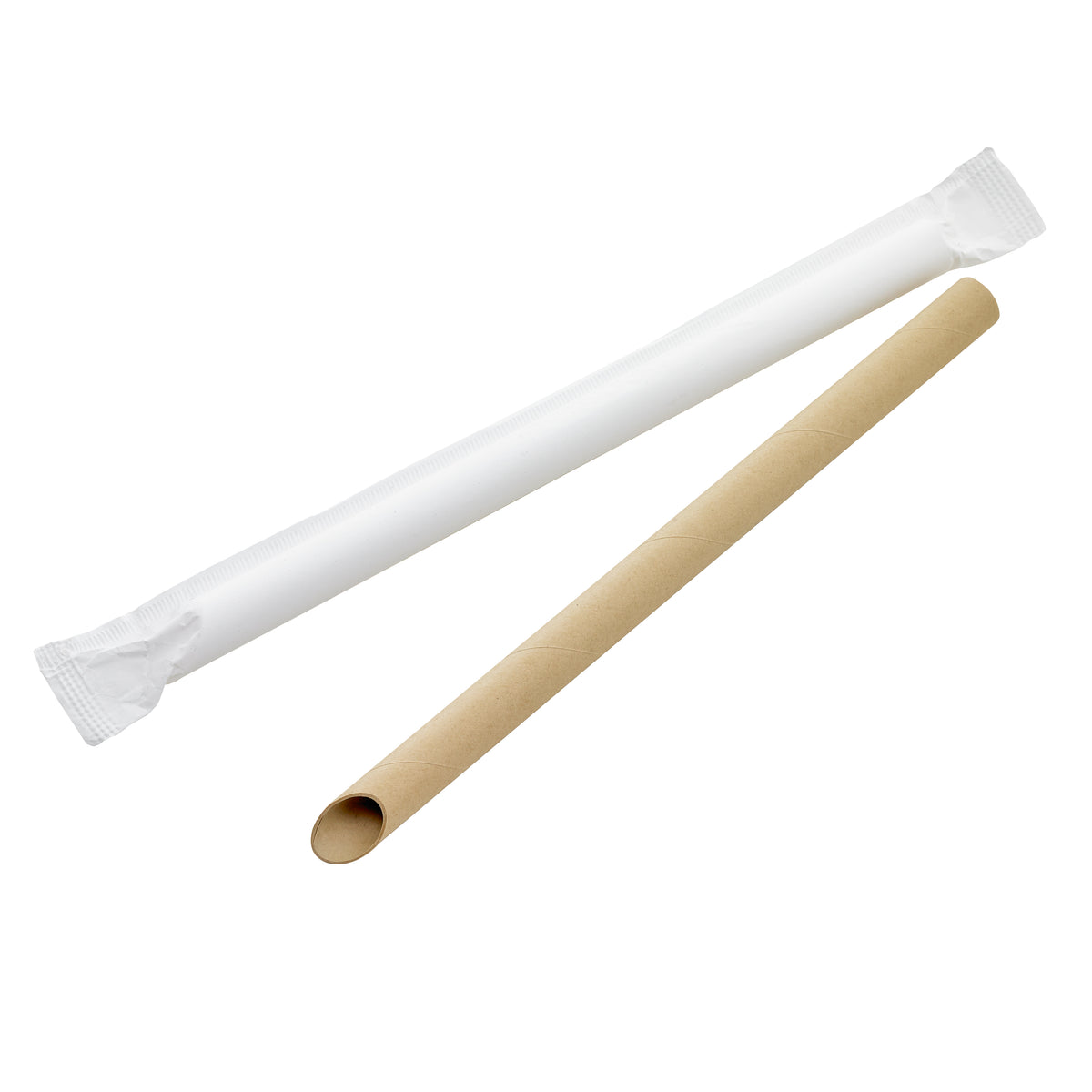 Kraft Beveled Straw For Bubble Tea - Individually Wrapped – Klover Sales
