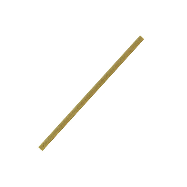 Plain Kraft Cocktail Paper Straws Coated with Bees Wax - Unwrapped 5.7 ...