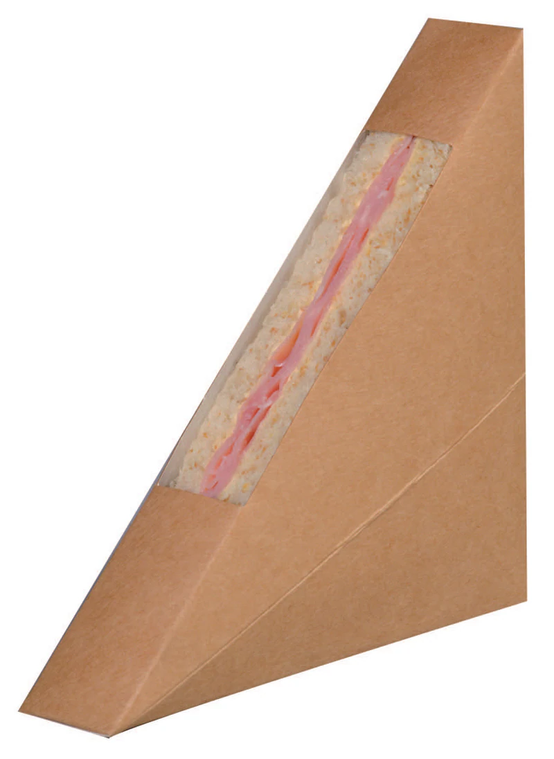 Kraft Single Sandwich Box with Window – Klover Sales