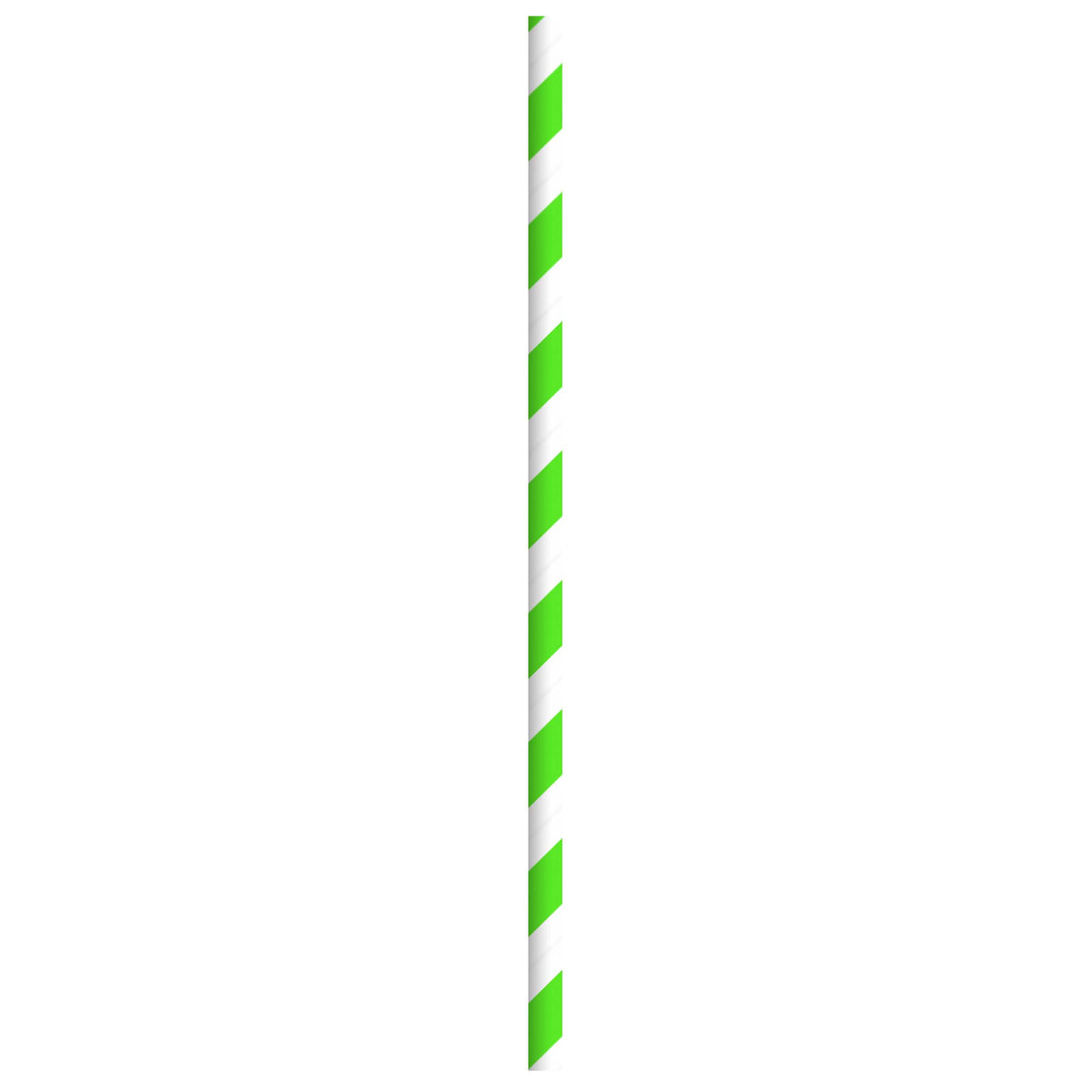 Green Striped Paper Straws Coated with Bees Wax - Individually Wrapped ...